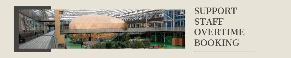 Support Staff Overtime Booking - Booking by Bookwhen