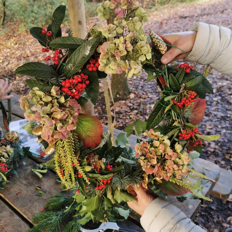 Festive Wreath Making Session - Booking by Bookwhen