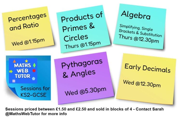 Maths Web Tutor - Booking by Bookwhen